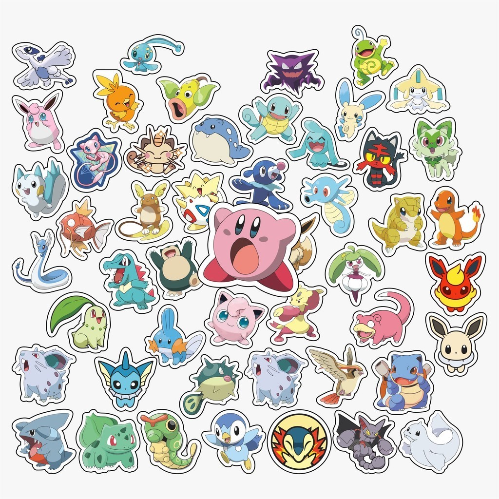 Jual COD 100 Pcs Stiker Pack Pokemon V4 Lucu Aesthetic Vynil Waterproof ...