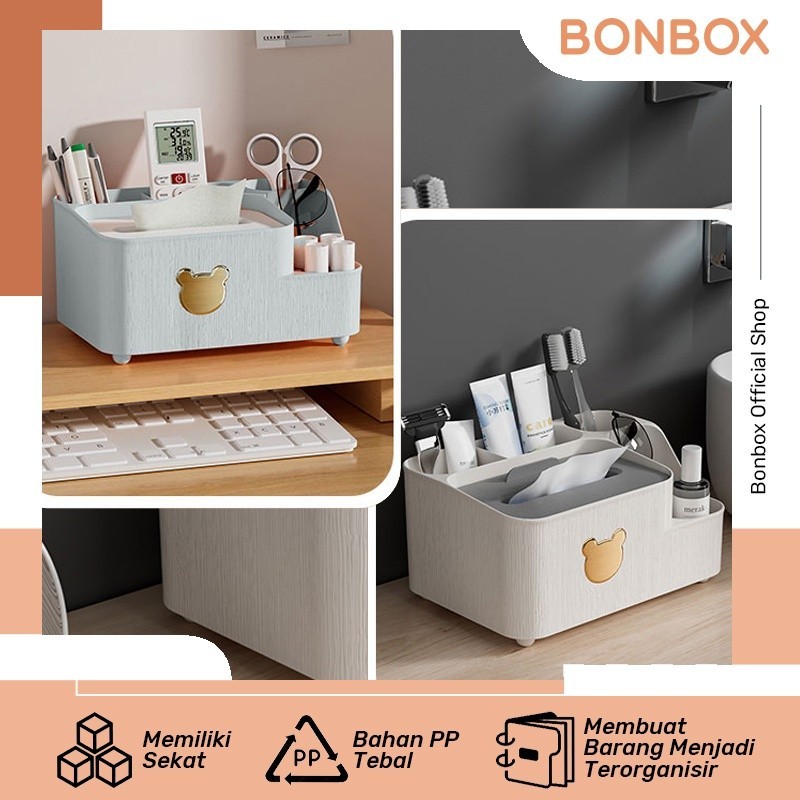 Jual BONBOX Storage Box Serbaguna Kotak Penyimpanan Tempat Tissue ...