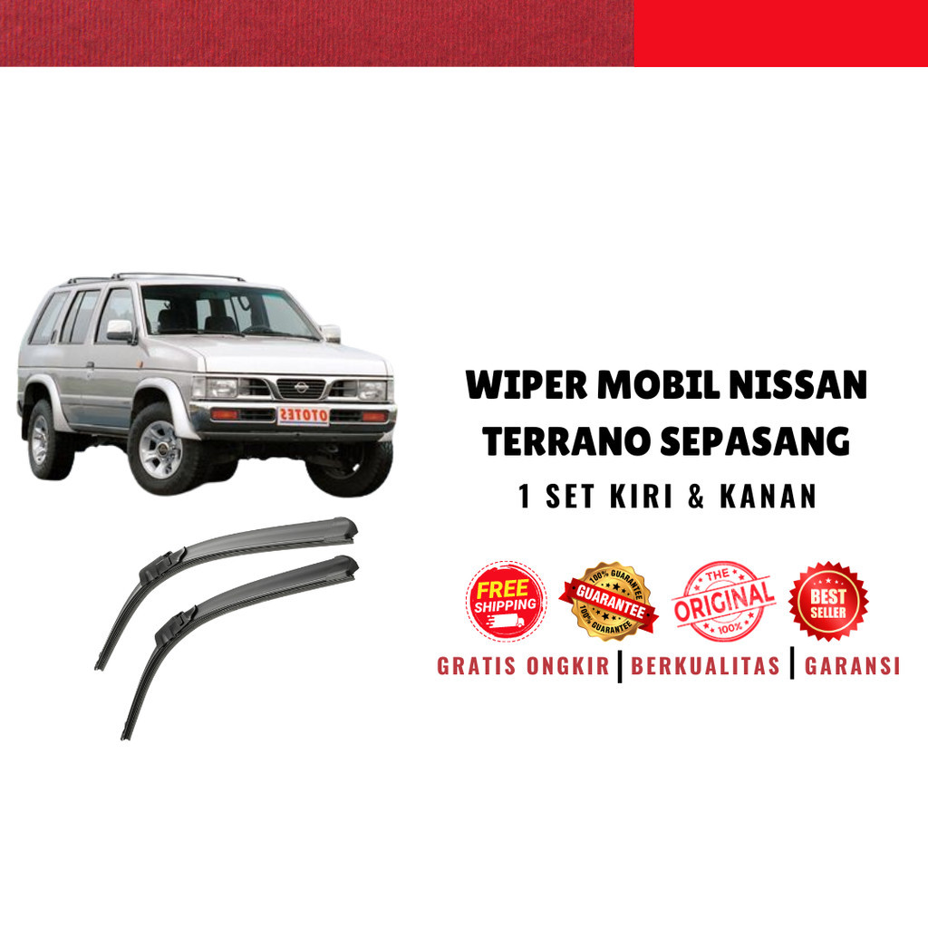 Jual Wiper Mobil Frameless Nissan Terano Sepasang Kiri dan Kanan Tanpa ...