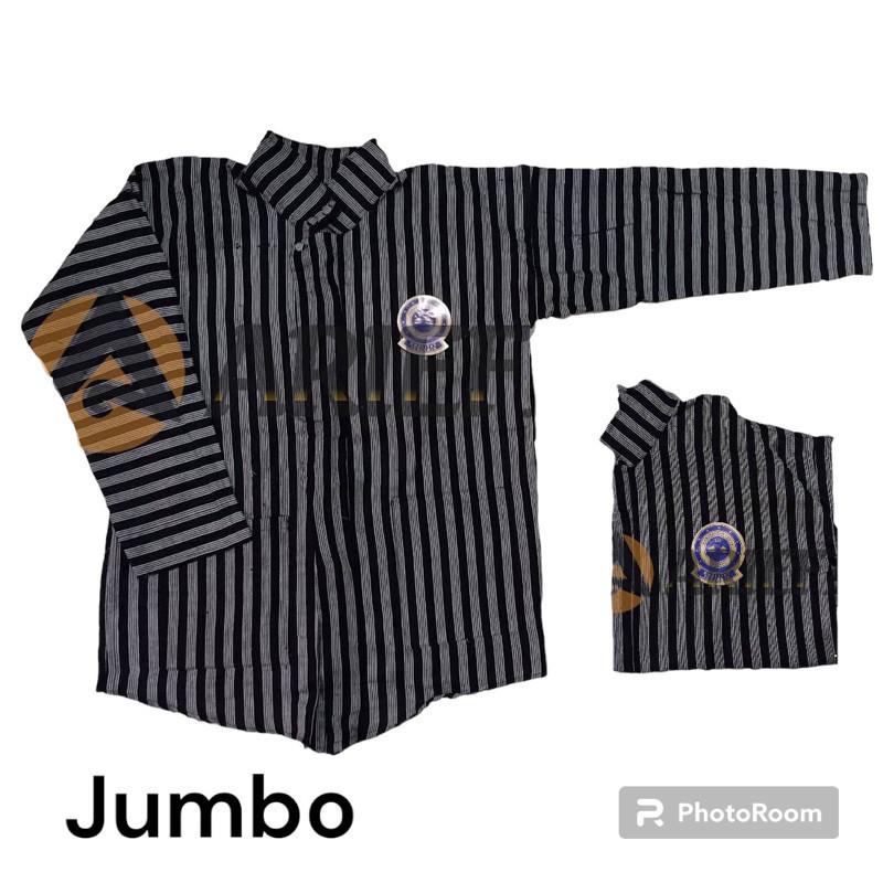 Jual LURIK Baju Lurik Ja Abu-abu Tenun Khas Jogja Jumbo / Baju Adat Ja ...