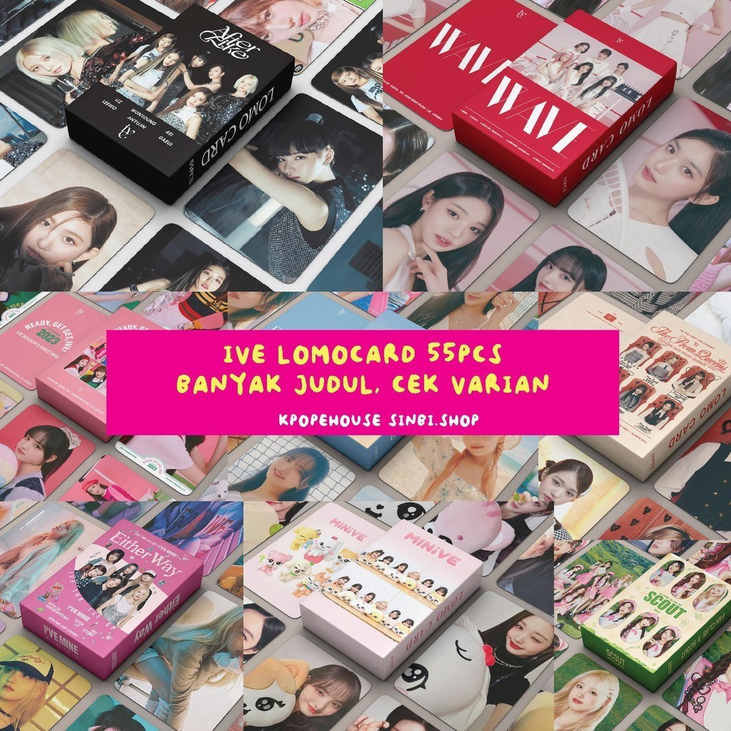 Jual [55Pcs] Pack Photocard Ive Banyak Judul Lomo Card Photo Card Kpop ...