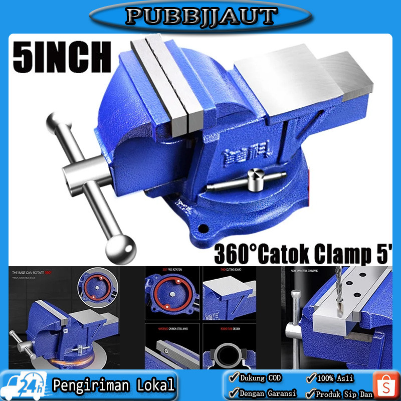 Jual Catok Clamp 360° Swivel Vice Table Biru Catok Paron Ragum Besi 5 ...