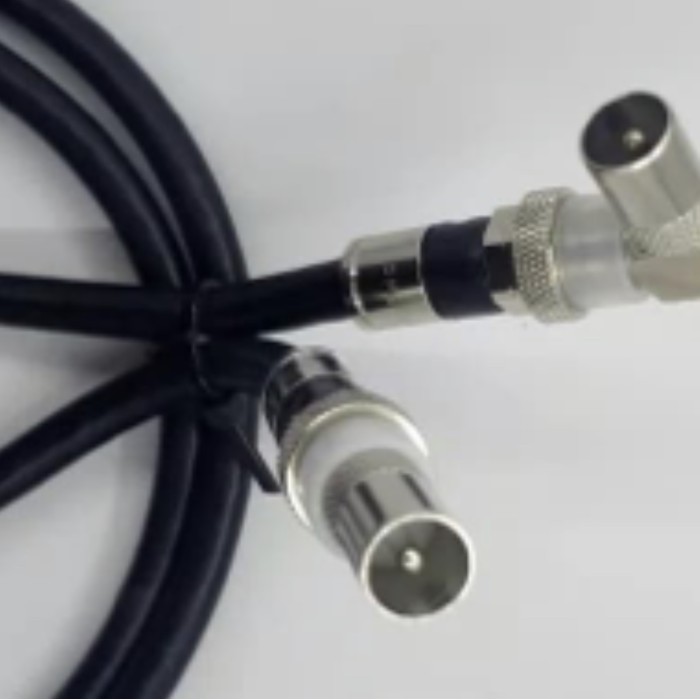 Jual JD99 Kabel Loop TV jumper Rg6 TV male right angle ke TV male Lurus ...