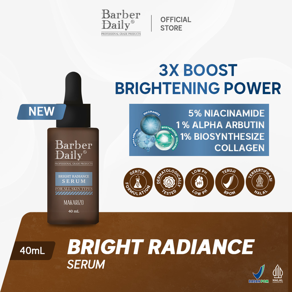 Jual Barber Daily Bright Radiance Serum 40mL | Shopee Indonesia