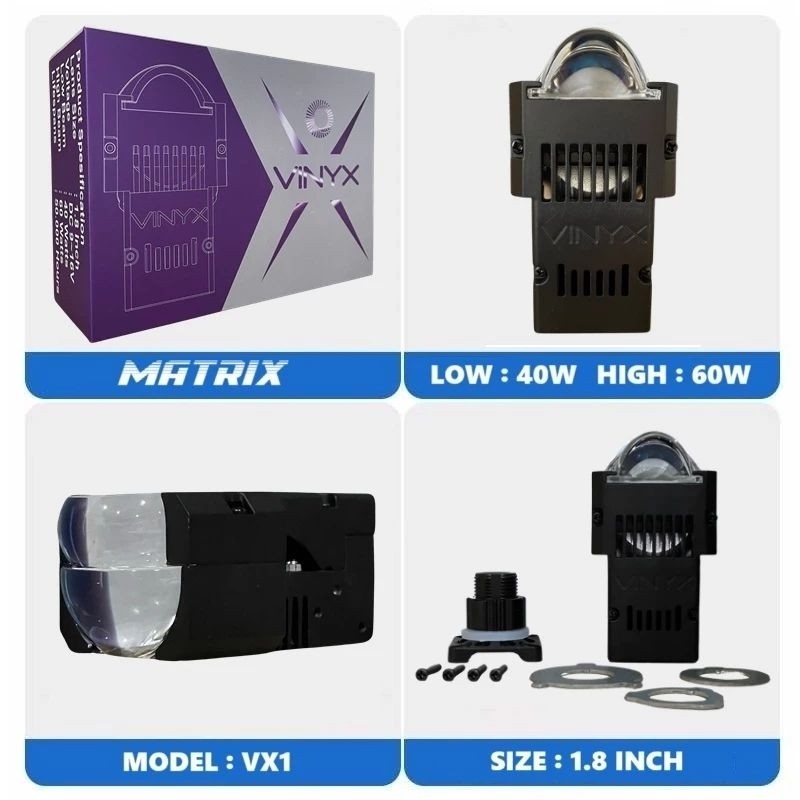 Jual Biled Matrix X1 VX1 45W Hi-loo Mini Killer Projector | Shopee ...