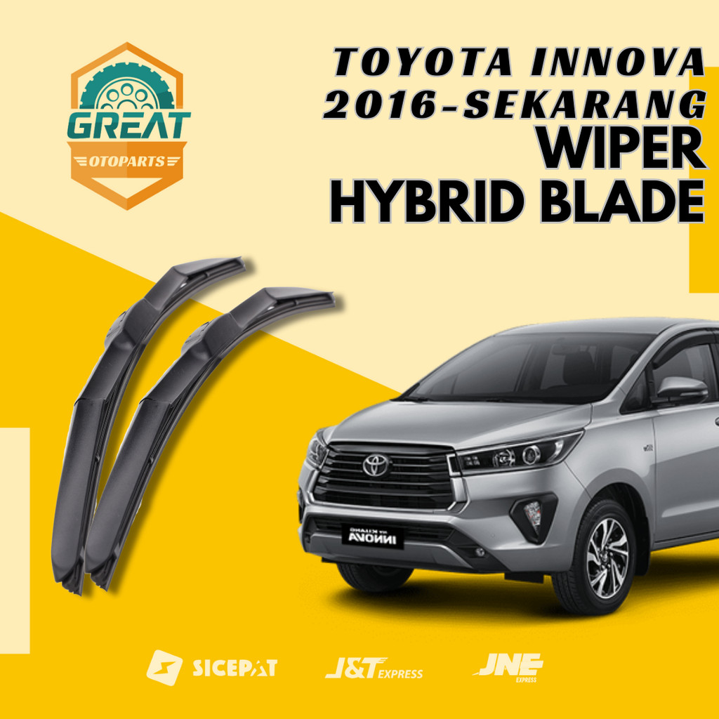 Jual Wiper Kaca Mobil Hybrid Blade Toyota Kijang Innova Reborn 2016 ...