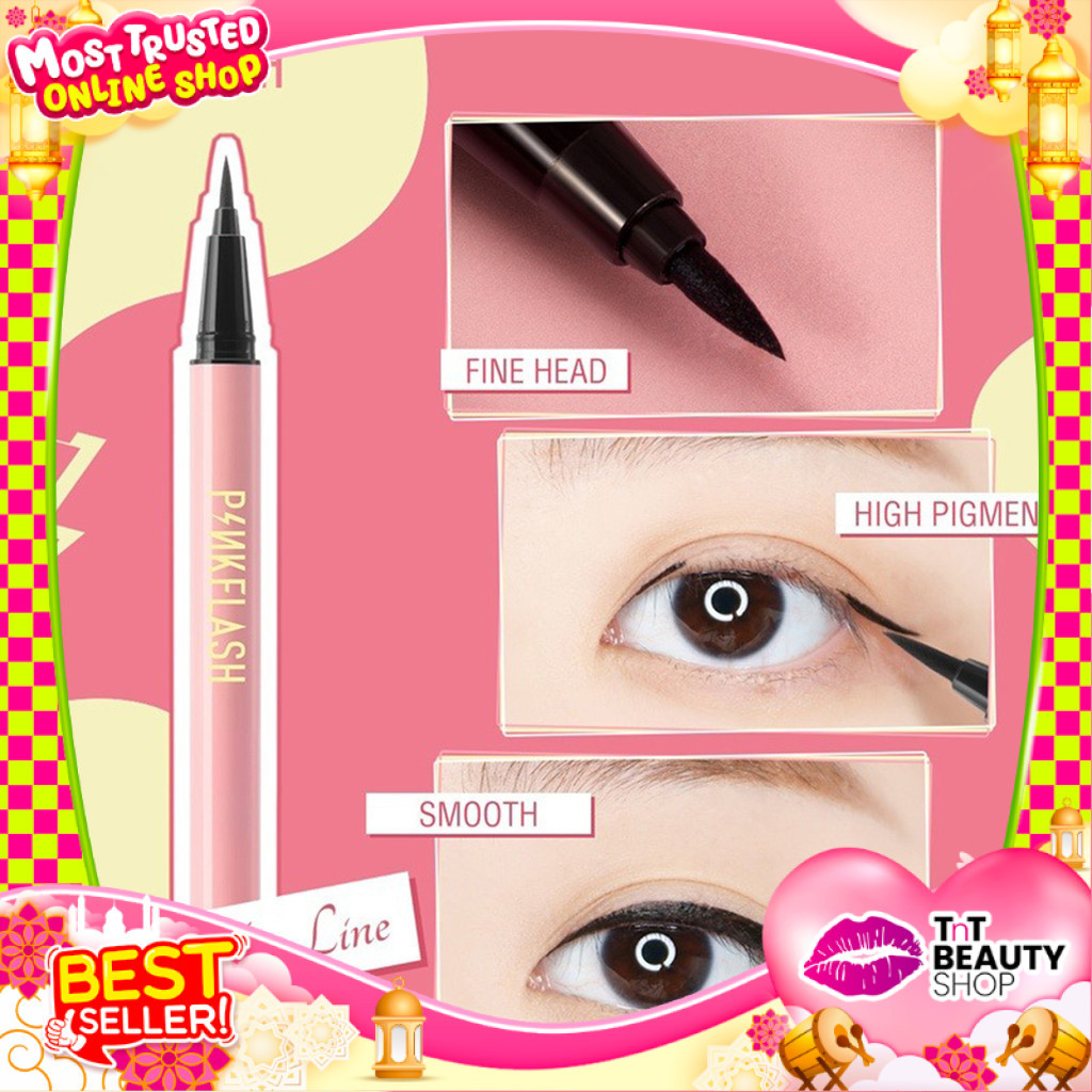 Jual PINKFLASH Waterproof Easy Eyeliner | PF E01 | Tnt beauty shop | Shopee Indonesia