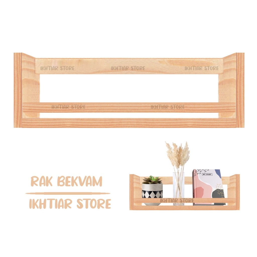 Jual RAK BUKU KAYU SERBAGUNA / RAK DINDING KAYU MINIMALIS | Shopee ...