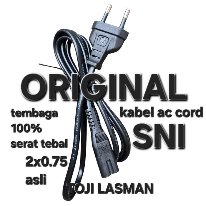 Jual BSM kabel ac cord buntung power supply adaptor ac 220v listrik 8 ...