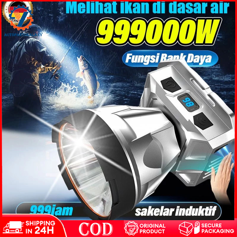 Jual Senter Kepala 300 WATT & LED Headlamp Super Terang Outdoor Anti Air Waterproof Zoom ...