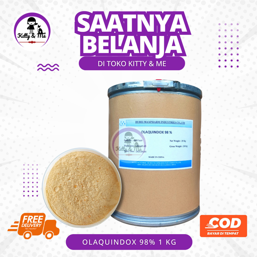 Jual OLAQUINDOX 98% 1 KG - AGP Broiler Ayam Pedaging Layer Petelur Babi ...