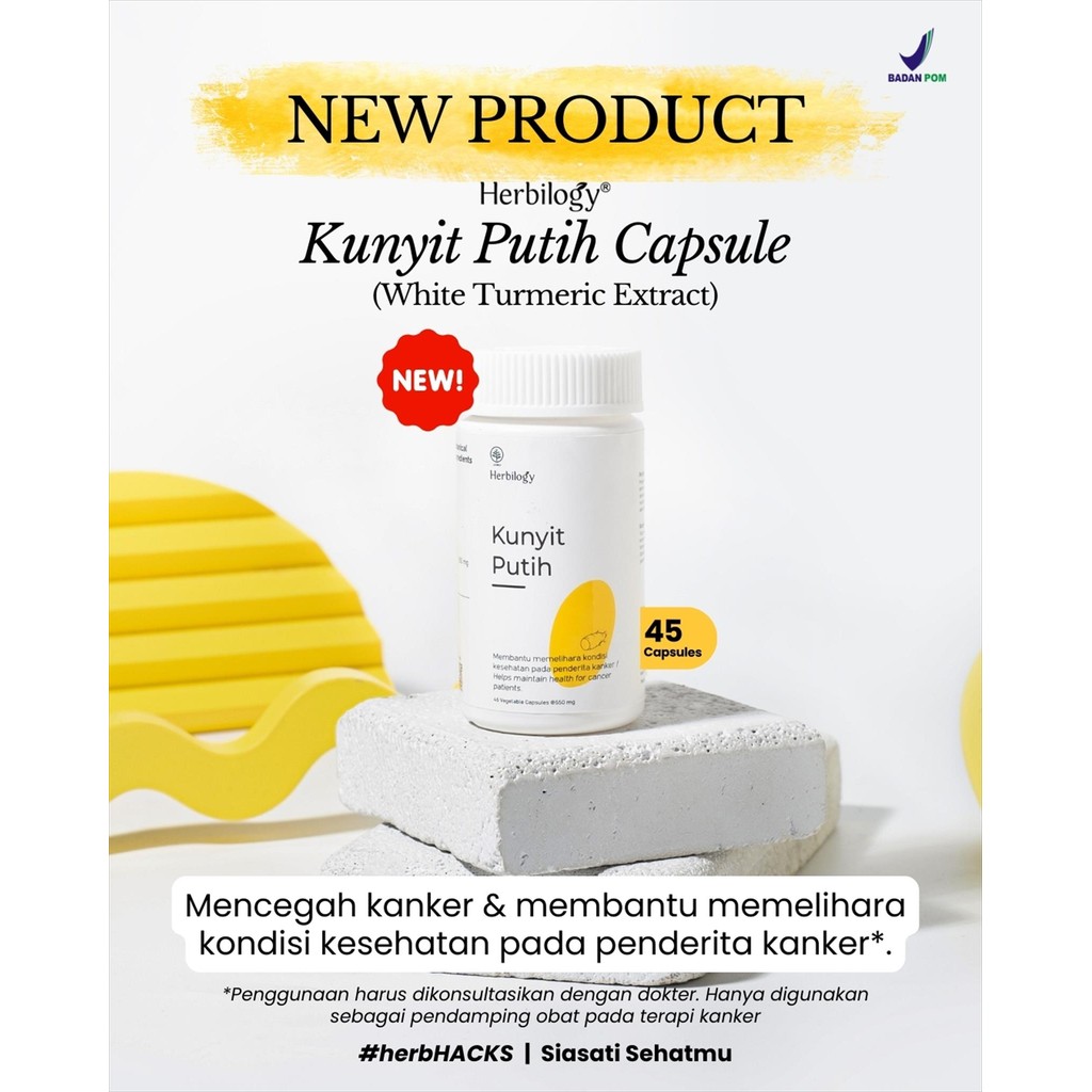 Jual Herbilogy Kunyit Putih 45 Kapsul ( White Turmeric Extract ...