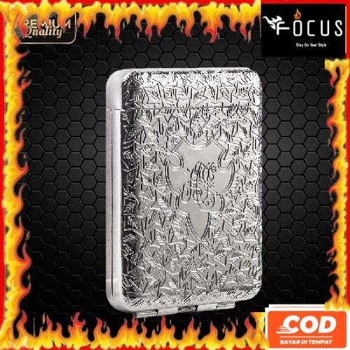 Jual Kotak Rokok Panjang Elegan Vintage Cigarette Box Case Slim 20 Slot ...