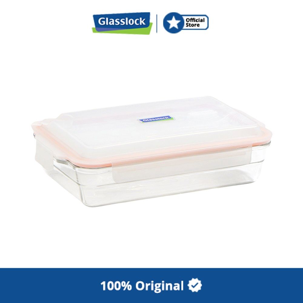Jual Glasslock 2.25 ltr Oven Bakeware Wadah Makanan - Orange Food ...