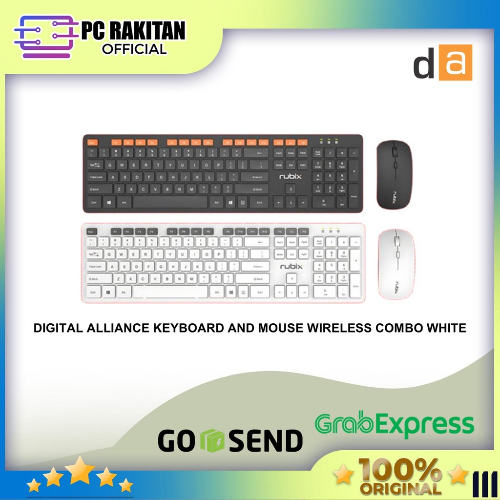Jual DIGITAL ALLIANCE KEYBOARD AND MOUSE WIRELESS COMBO WHITE | Shopee ...