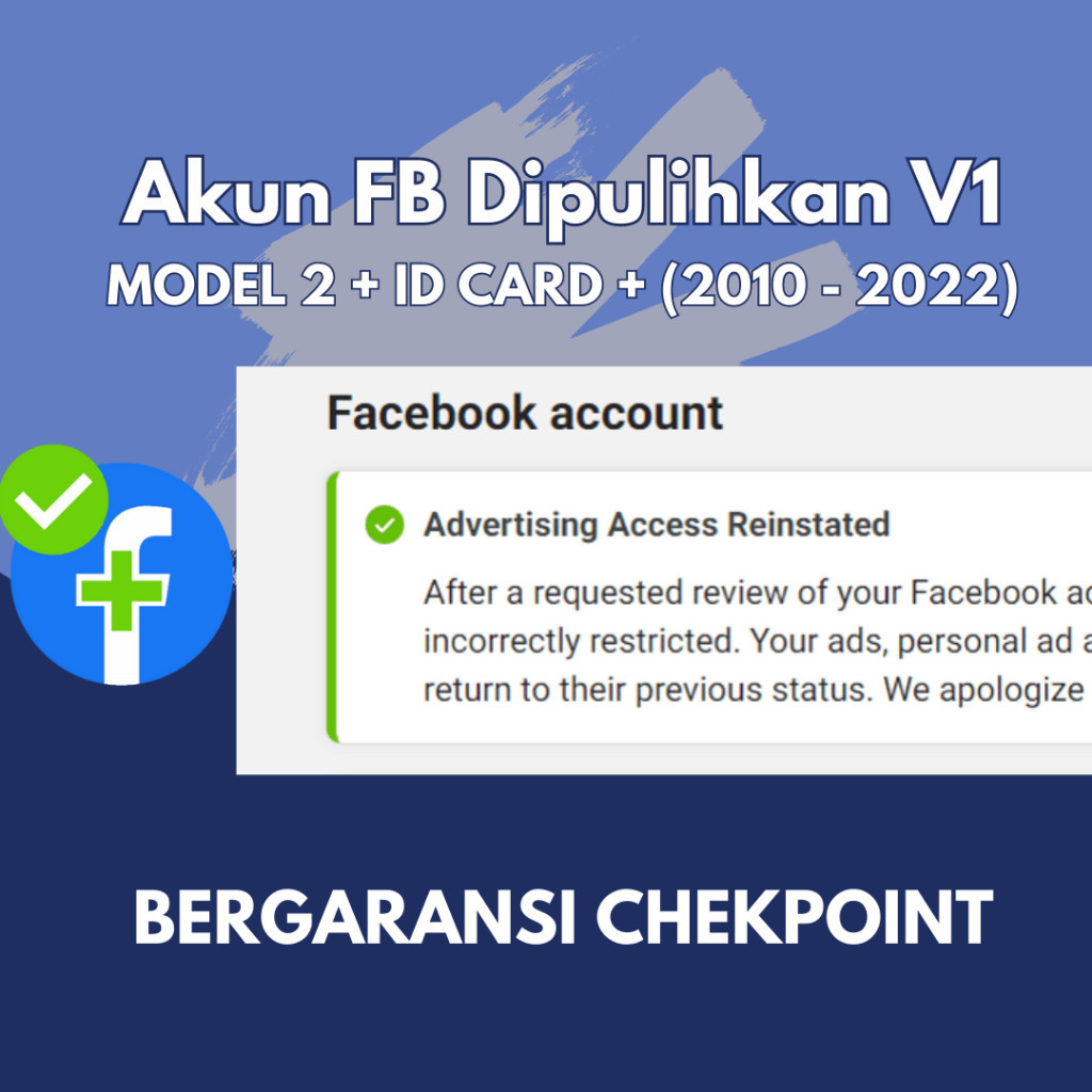 Jual Akun Facebook Verifikasi Dipulihkan V1 + ID Card + Akun Tua (2009 ...