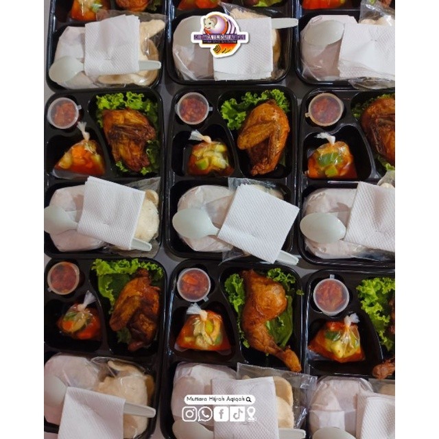 Jual lauk siap saji halal Catering kantor Nasi bento kirim instan ...