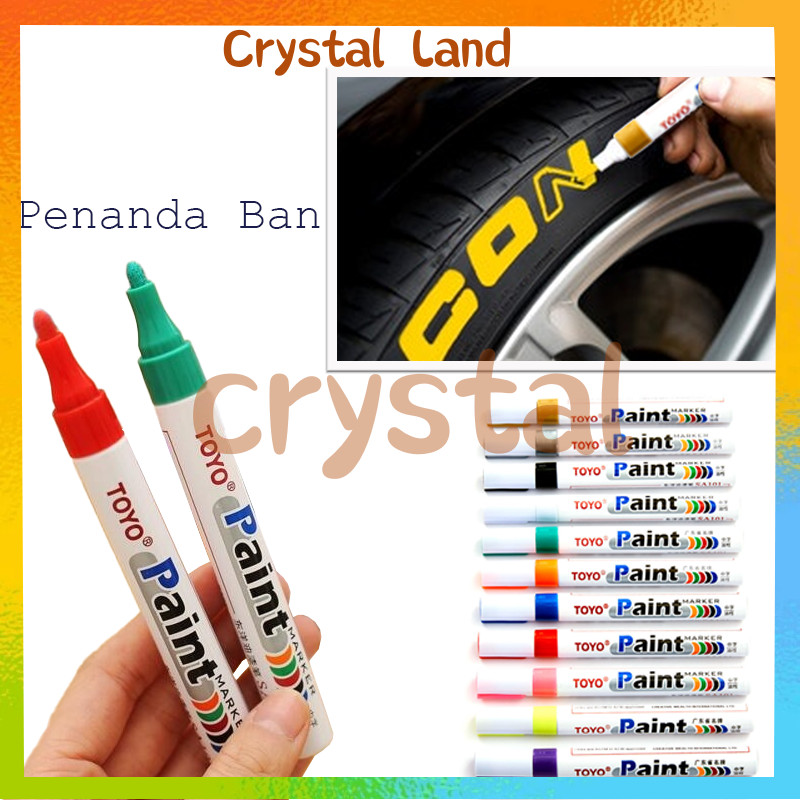 Jual Spidol Ban Anti Air Warna-Warni / Spidol Ban Paint Marker Mobil ...