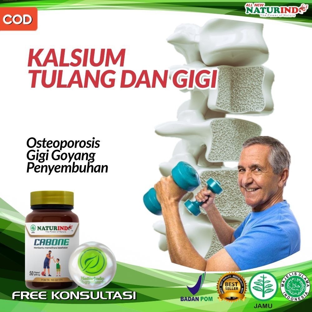 Jual CABONE Obat Osteoporosis Tulang Patah Mencegah Keropos Tulang ...