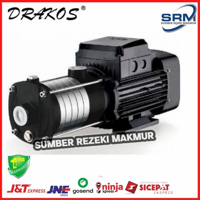 Jual Pompa Pendorong Membran Ro Drakos DCHm 4-50 Booster Pump Pendorong ...