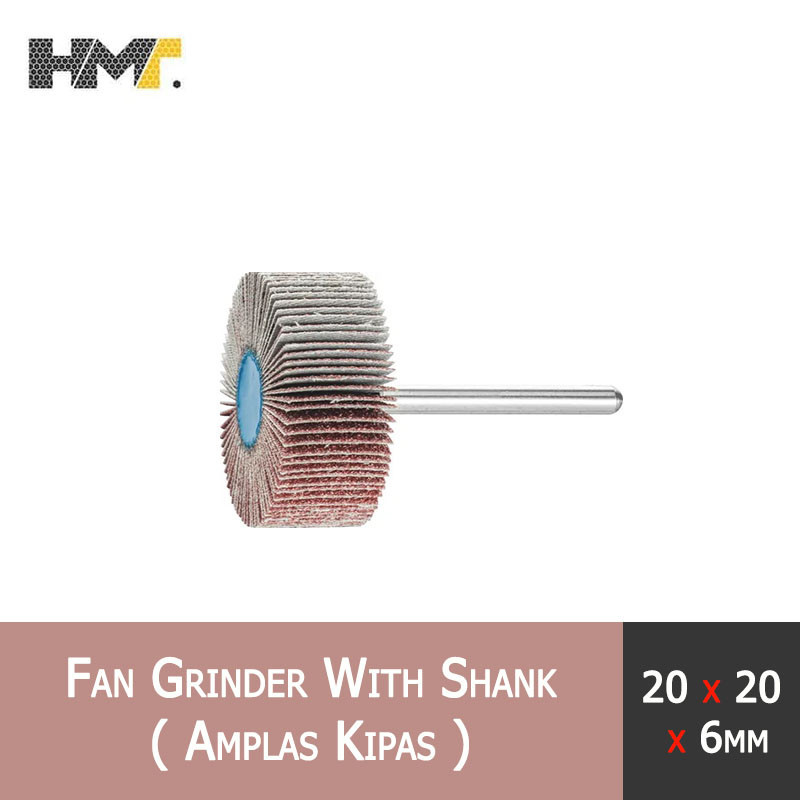 Jual Flap Wheel Fan Grinder 20 x 20 x 6mm/ Amplas Kipas Grid 60-80 ...