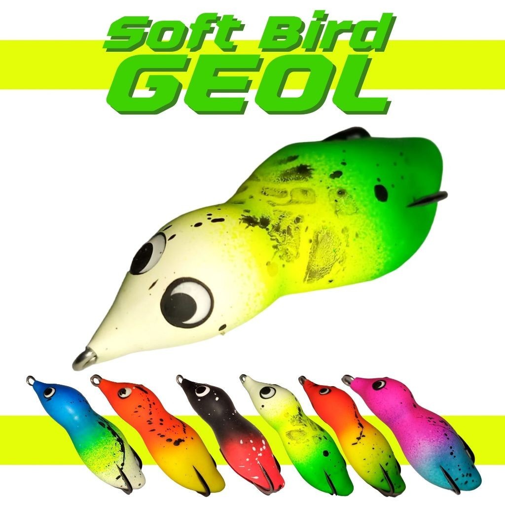 Jual Soft Frog Bird Geol MONCROT 6 7 cm 7 10 gr Umpan Mancing Casting ...