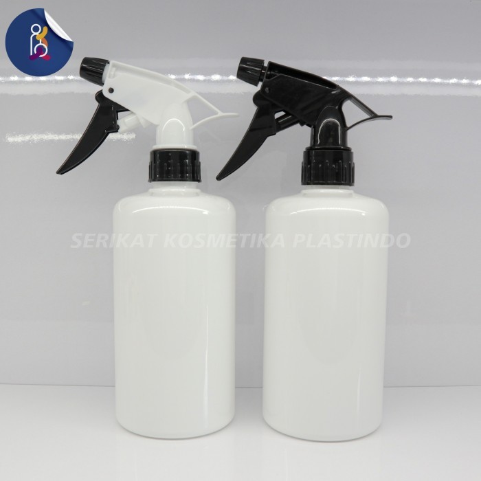 Jual BOTOL SPRAY 500ML PLASTIK PET PUTIH TEBAL HITAM PET 500 ML TRIGGER TRIGER BLACK | Shopee ...