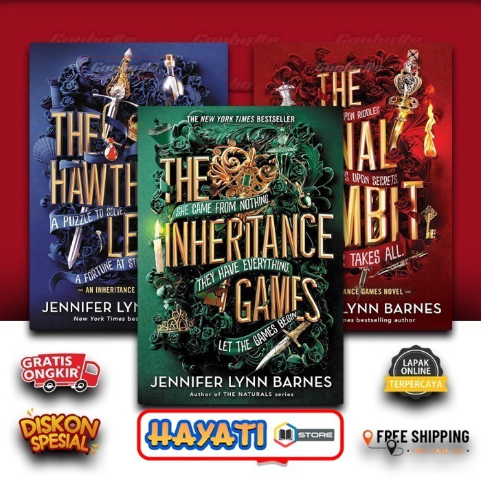Jual The Inheritance Games 4-book Set by Jennifer Lynn Barnes | Shopee ...