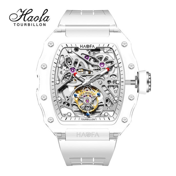 Jual HAOFA HIGH HARDNESS CRYSTAL CASE SKELETON AUTOMATIC TOURBILLON ...