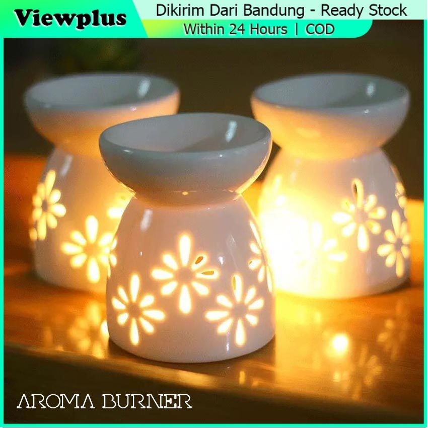Jual Tungku Aromaterapi Bakar Lilin Keramik Essential Oil Candle Burner ...
