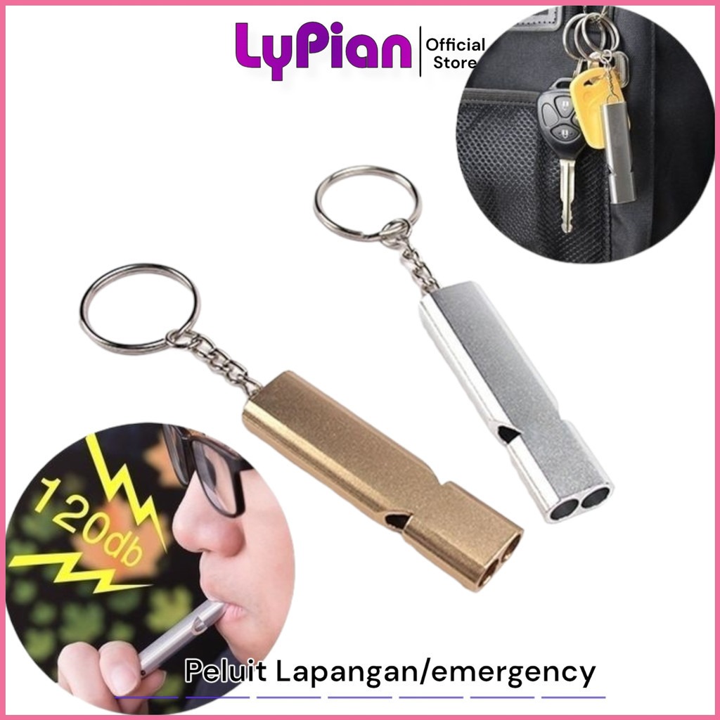 Jual Peluit Gantungan Kunci 2 Lubang Aluminium Peluit Double - pluit 2 ...