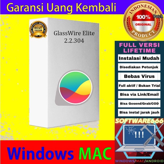 Jual Software Analisa & Monitor Jaringan WiFi: GlassWire Elite 2.2 [WIN ...