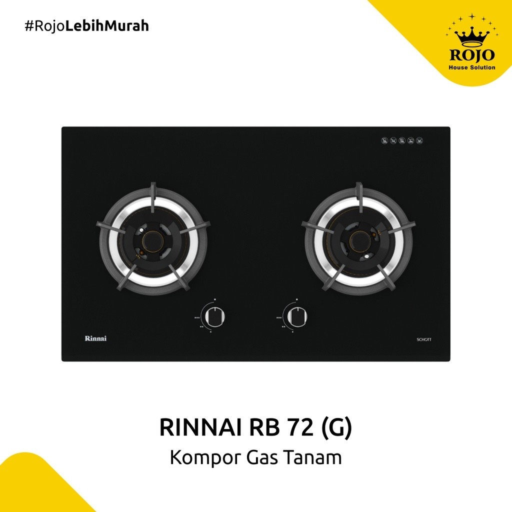 Jual Rinnai RB 72G Kompor Tanam 2 Tungku | Shopee Indonesia