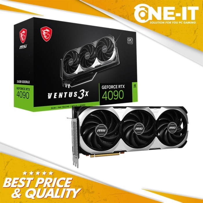 Jual VGA MSI GeForce RTX 4090 VENTUS 3X 24G OC 24GB GDDR6X | Shopee ...