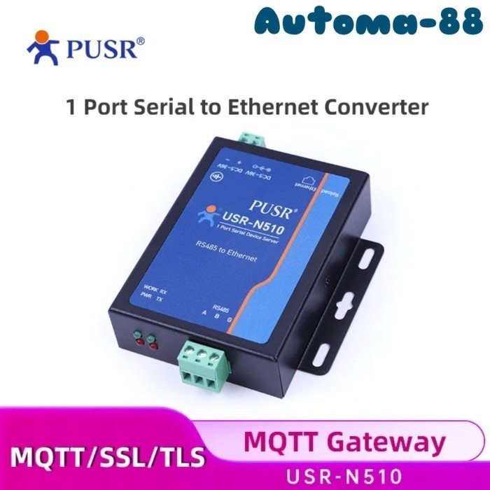 Jual MN08 Serial Device Server MODBUS RTU to ETHERNET TCP/IP MQQT ...