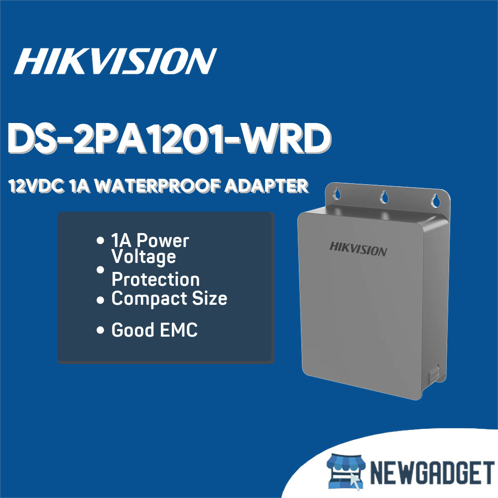 Jual HIKVISION DS-2PA1201-WRD 12VDC 1A WATERPROOF ADAPTER | Shopee ...