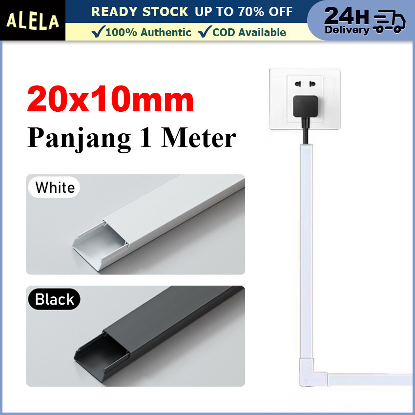 Jual Kabel Duct Kotak PVC 20x10 Kabel Dak Ducting Cable Organizer ...