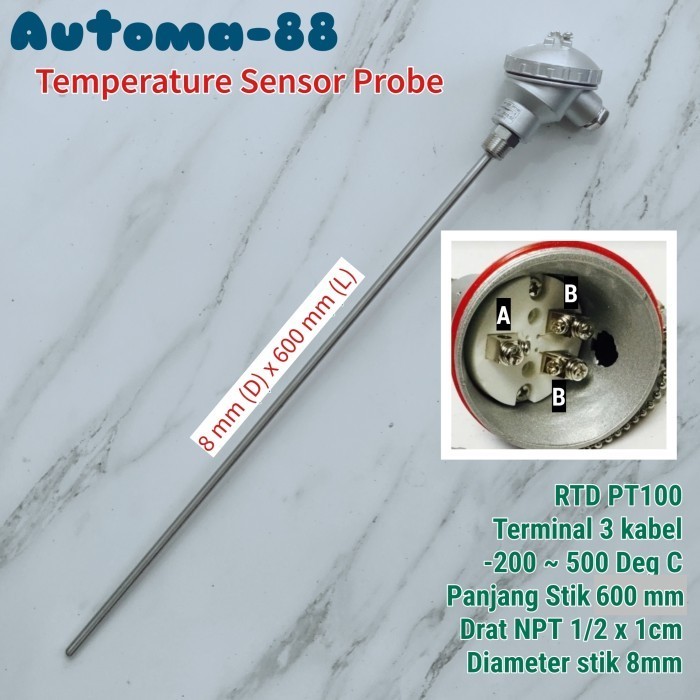 Jual Custom Order Temperature Sensor RTD PT100 dan Thermocouple YY01 ...