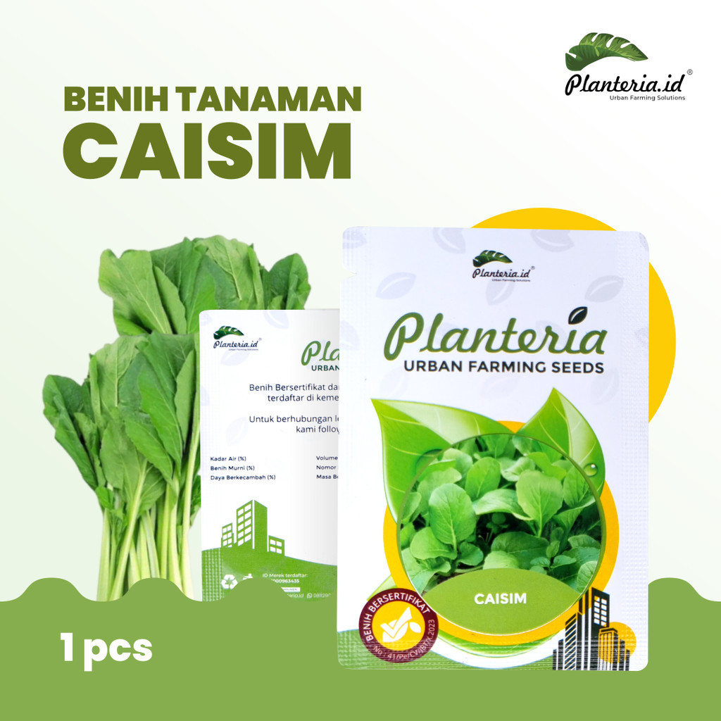 Jual Benih Caisim Kemasan Urbanfarming Bersertifikat 200 Butir | Shopee ...