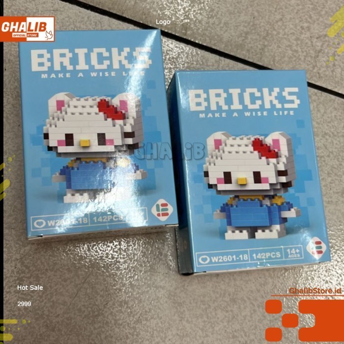 Jual Mini Bricks Nano Block 3D Puzzle Karakter Sanrio Kuromi - HELLO ...