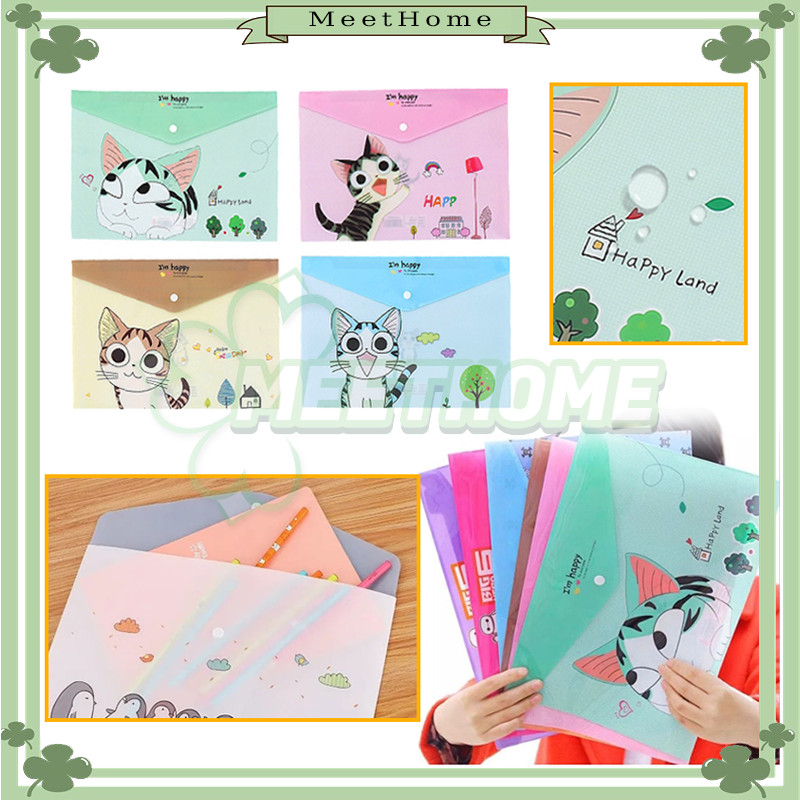 Jual Map Kancing A4 Kartun/Map Folio A4 Kancing Plastik/Map Dokumen/Map ...