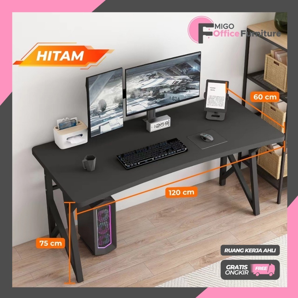 Jual Meja Komputer / Meja Kerja / Meja Kantor Minimalis / Meja Belajar ...