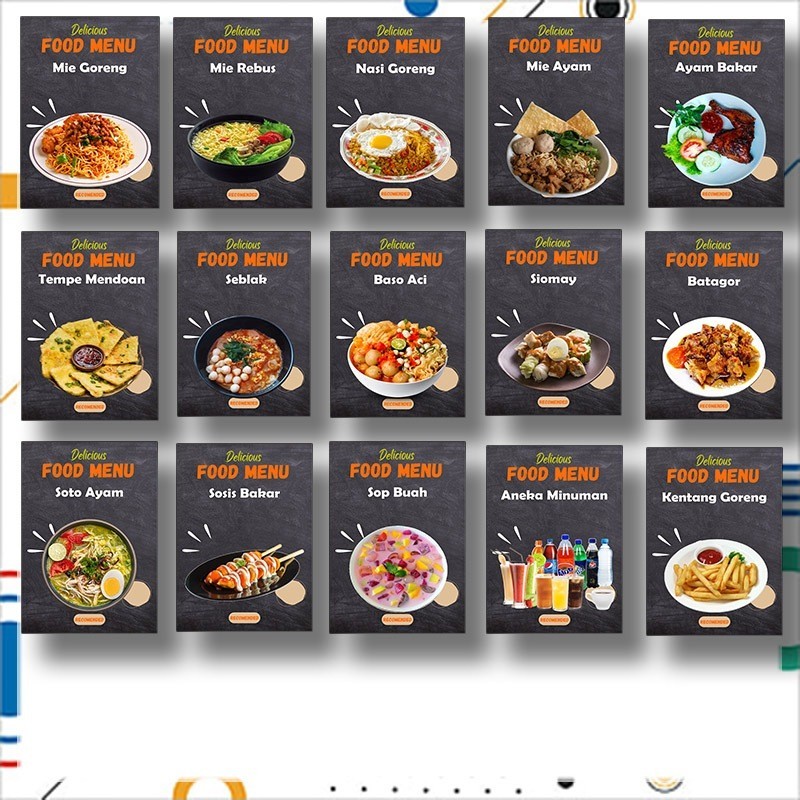 Jual Hiasan dinding Poster Cafe hiasan rumah makan Gaul Menu Pajangan ...