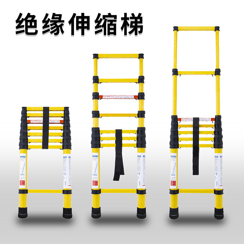 Jual 3M 8-steps ladder Power Insulated Electrical Ladder Telescopic ...