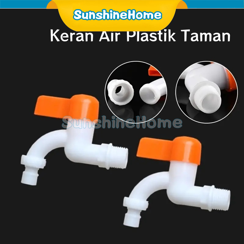 Jual Kran Air PVC Jumbo Drat Kuningan Engkol / Keran Air Plastik Taman ...