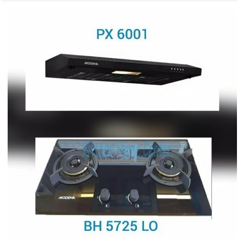Jual MODENA BH 5725 LO Kompor Gas 2 Tungku Kuningan + Cooker Hood PX ...