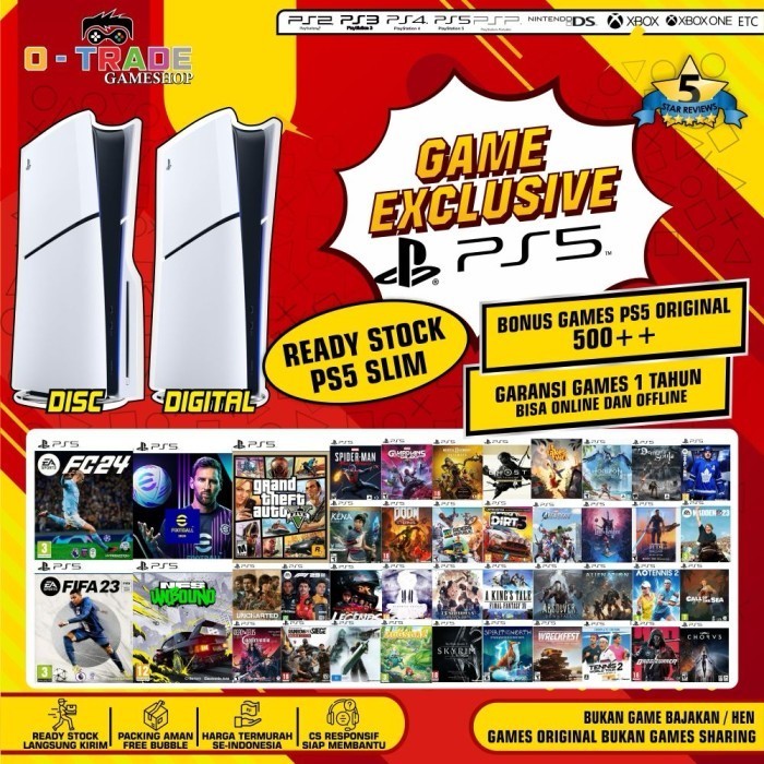 Jual DISKON KILAT PLAYSTATION 5 PS5 DISC / DIGITAL VERSION REG USA / JP ...