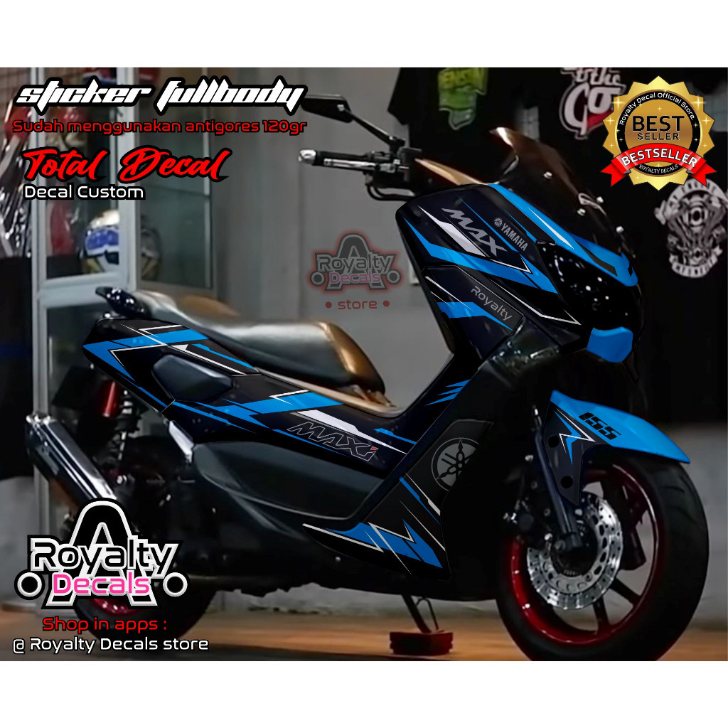 Jual Decal Sticker nmax old fullbody motif grafis simple keren terbaru ...