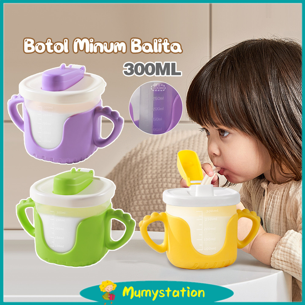 Jual Mumystation Gelas sedotan bayi 300ml botol minum anak balita training cup | Shopee Indonesia