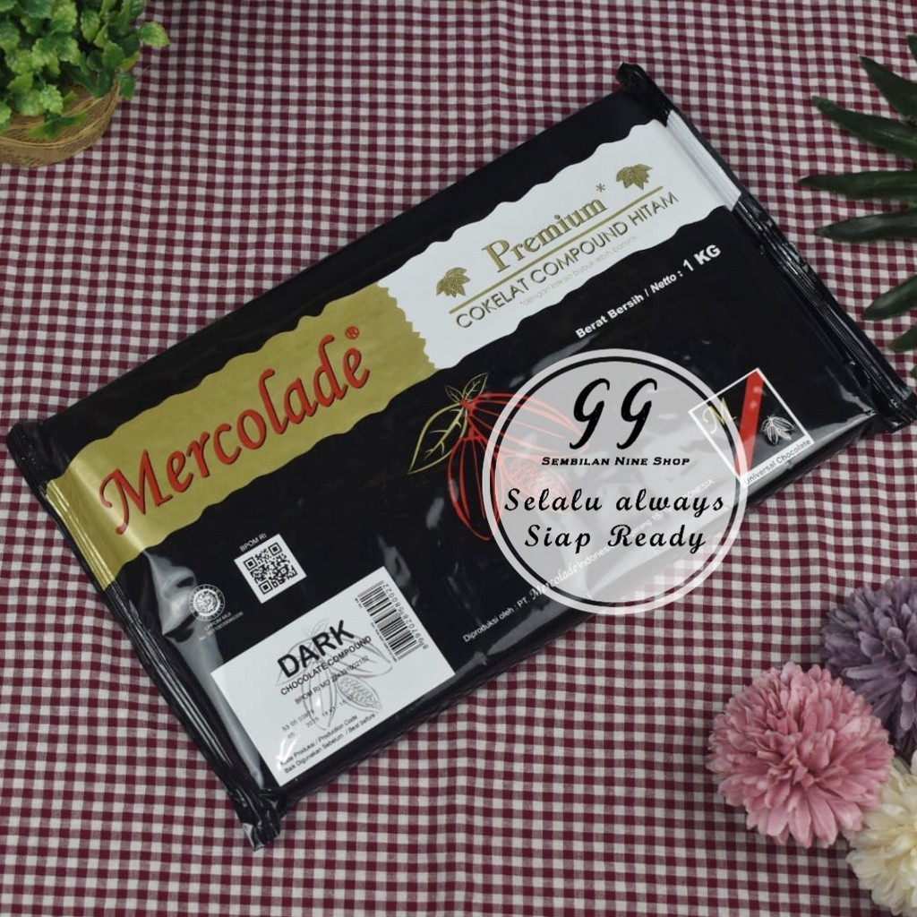Jual MERCOLADE PREMIUM DARK Chocolate Compound 1 KG Cokelat Coklat ...